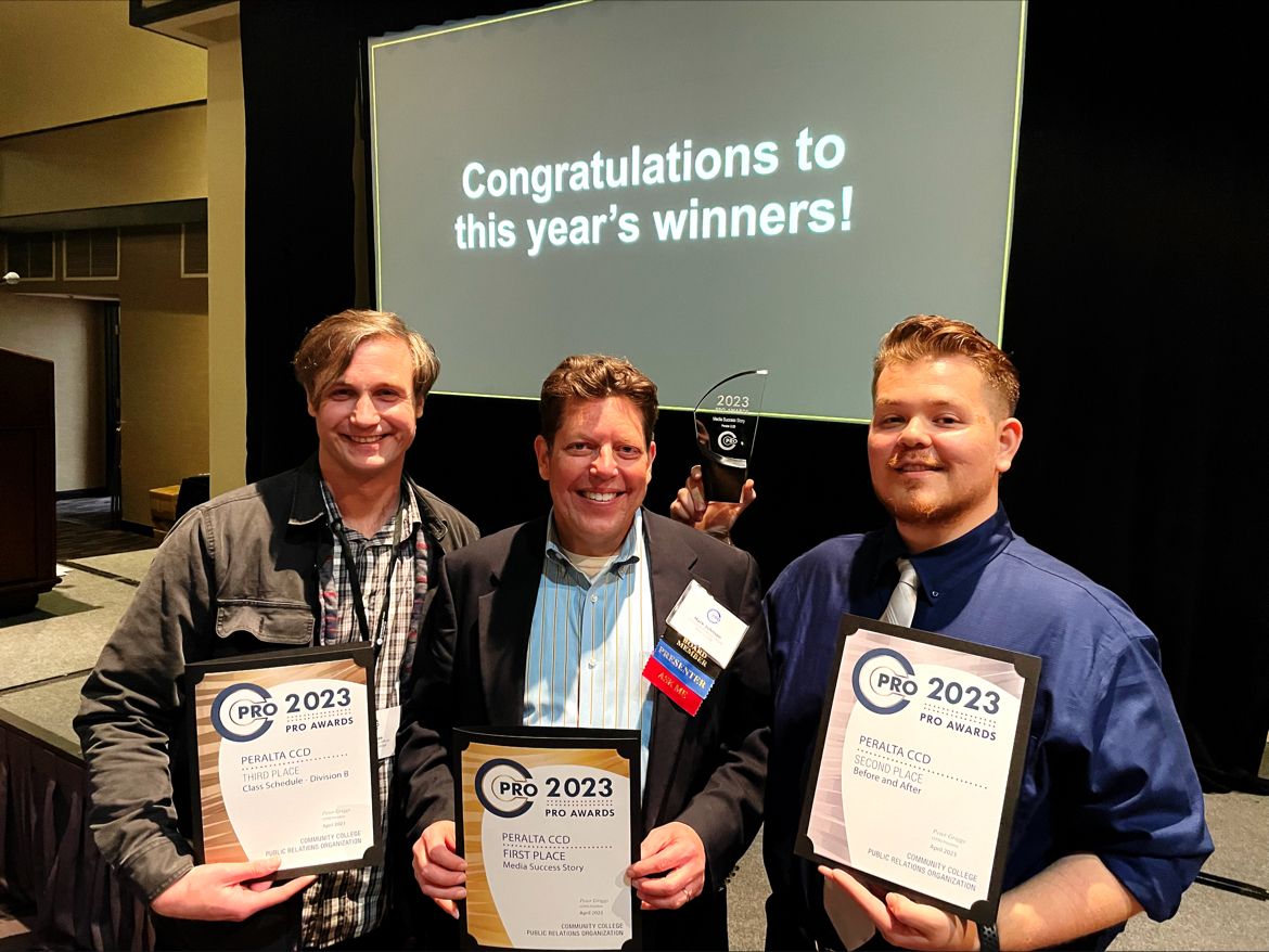 Peralta Wins Three Awards at CCPRO