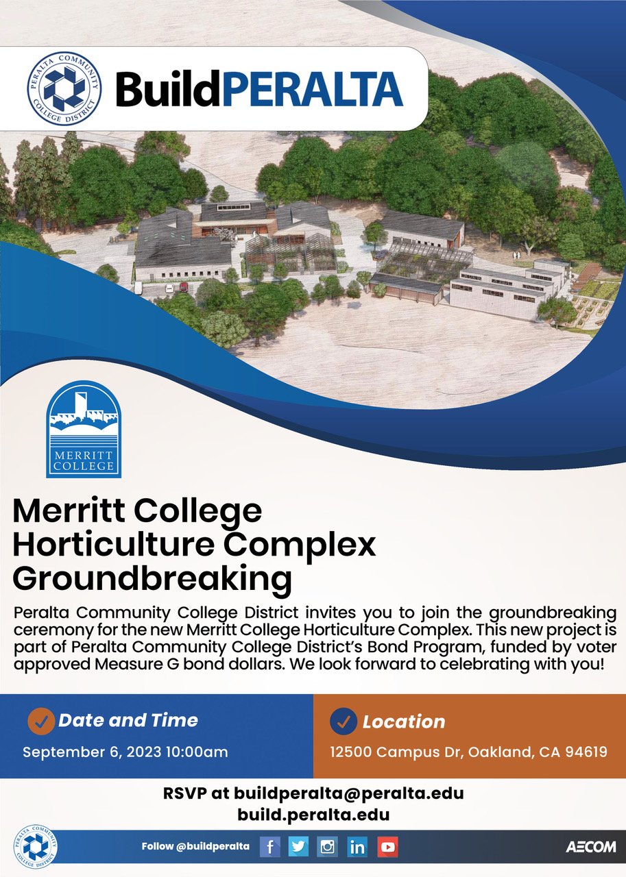 Merritt College Horticulture Complex Project Groundbreaking Ceremony ...