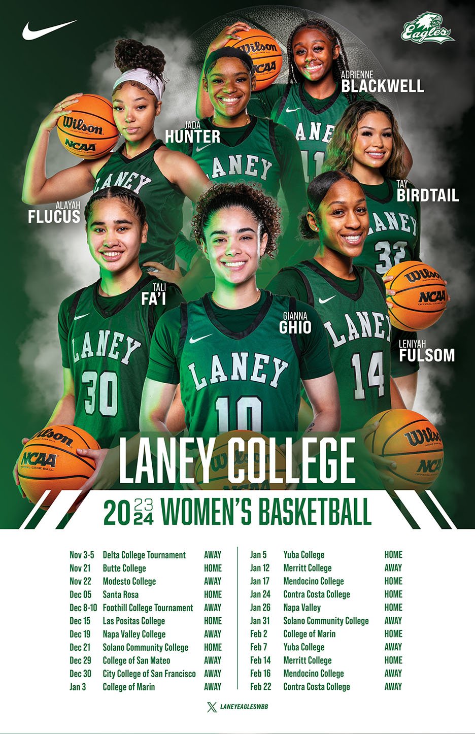 WATCH Laney College Women's Basketball, Jan. 5, 5:30pm @ Laney Gym