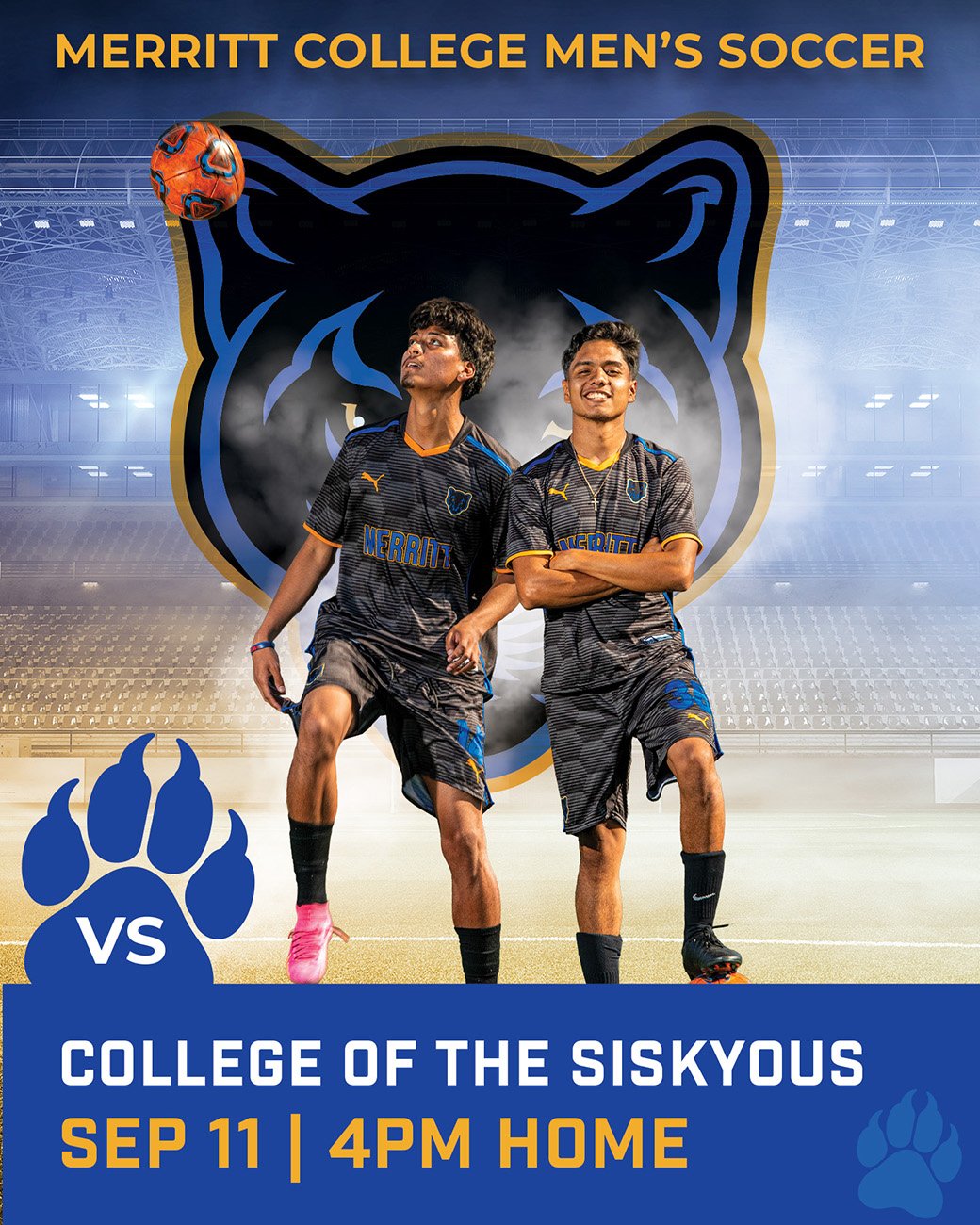 SOCCER MATCH: Merritt Panthers vs. College of the Siskyous, 9/11, 4pm ...