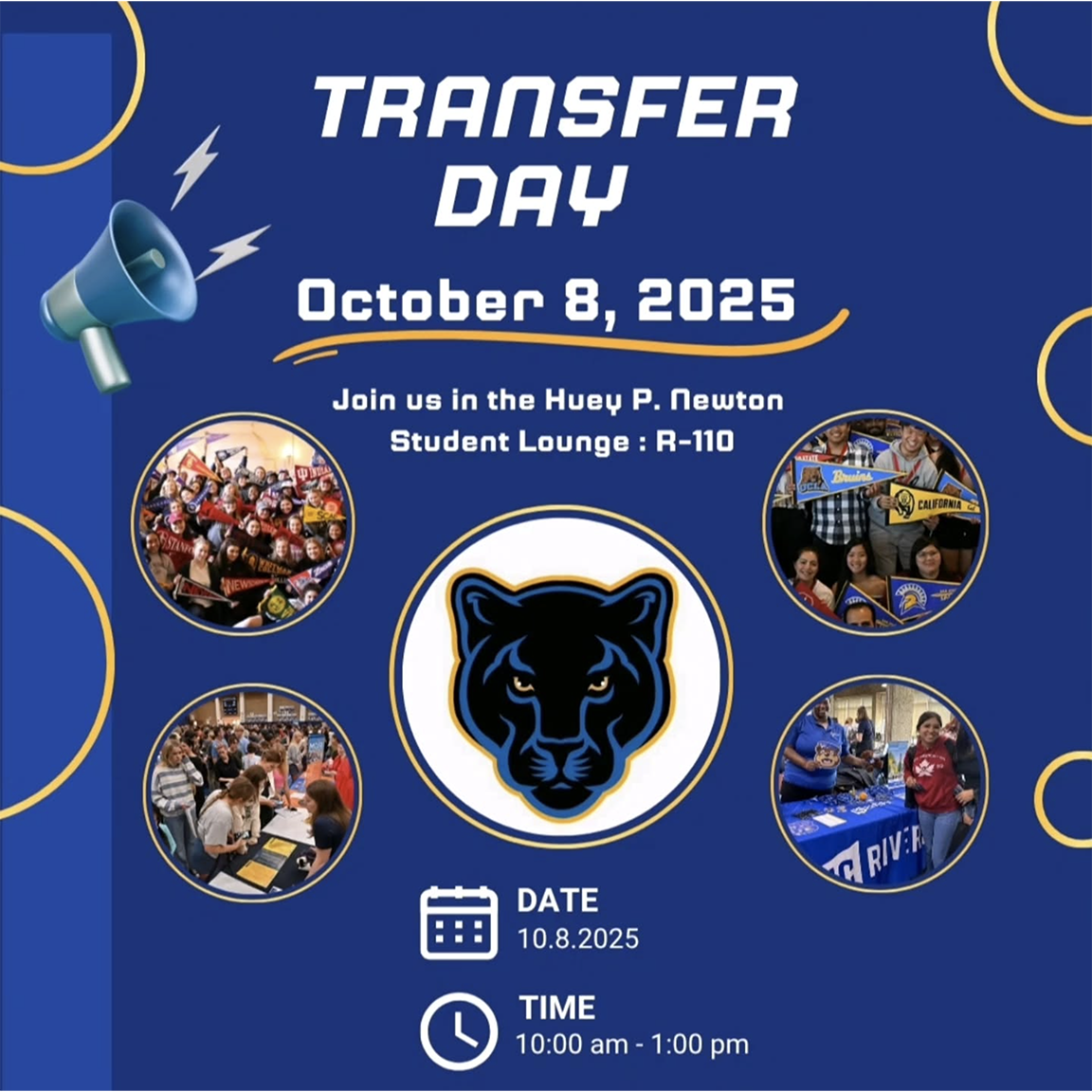 College Transfer Day @ Merritt, Oct. 8, 10am - 1pm